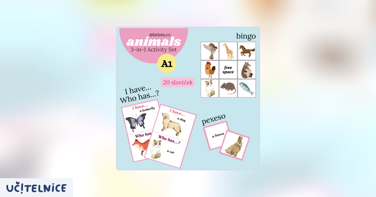 ANIMALS: 3-in-1 Activity Set | Učitelnice