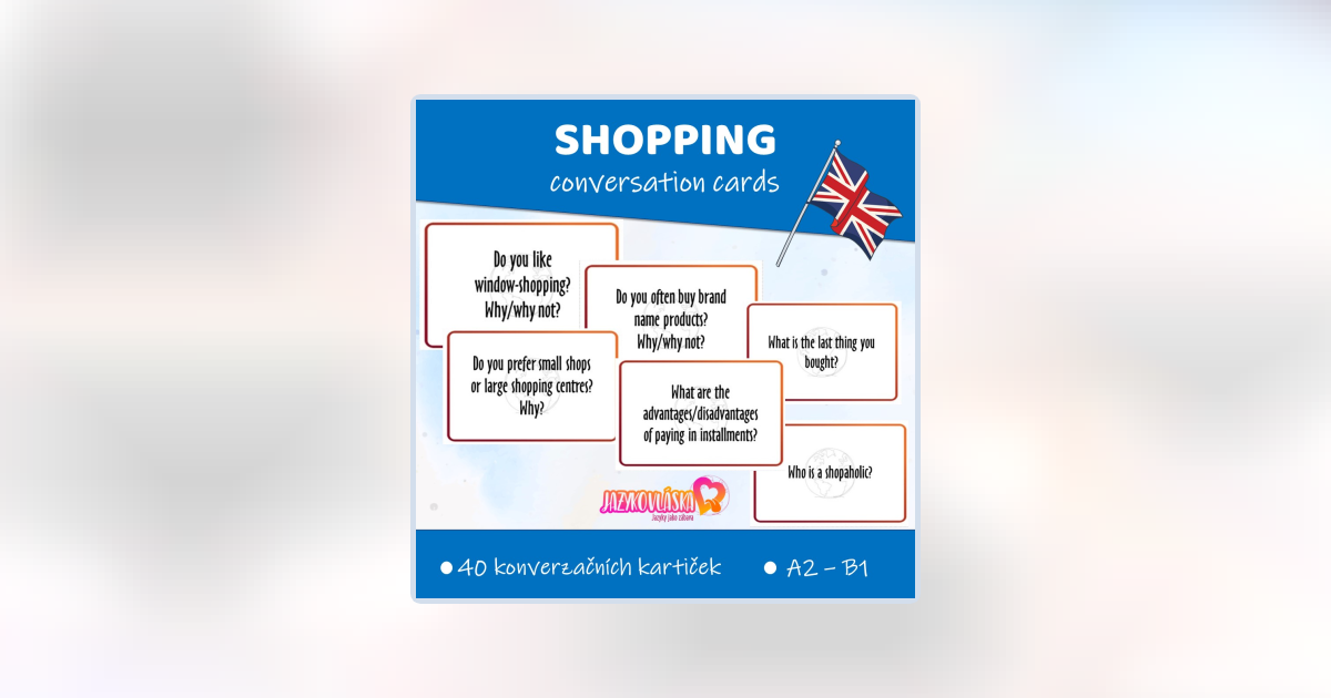 Shopping conversation cards | Učitelnice