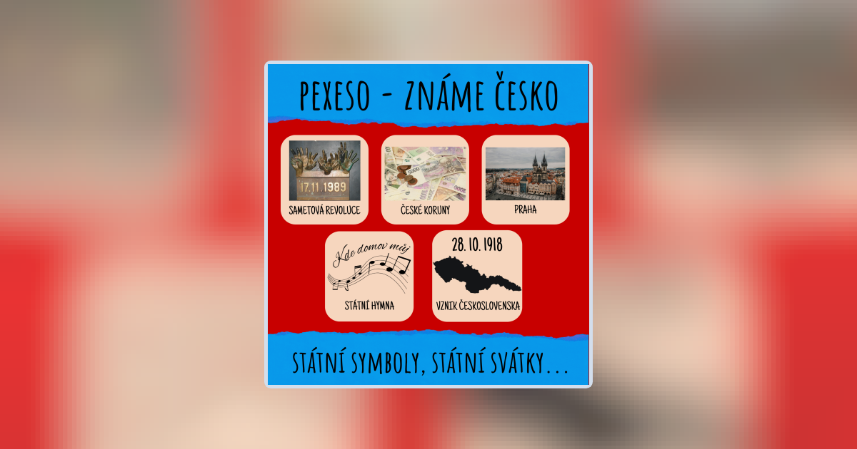 PEXESO - známe Česko | Učitelnice