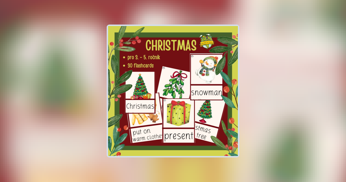 CHRISTMAS - flashcards | Učitelnice