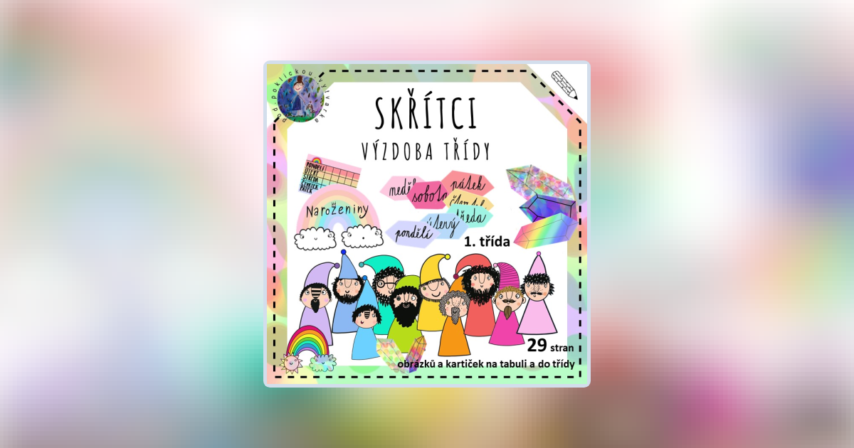 Skřítci - barevné obrázky k výzdobě třídy | Učitelnice