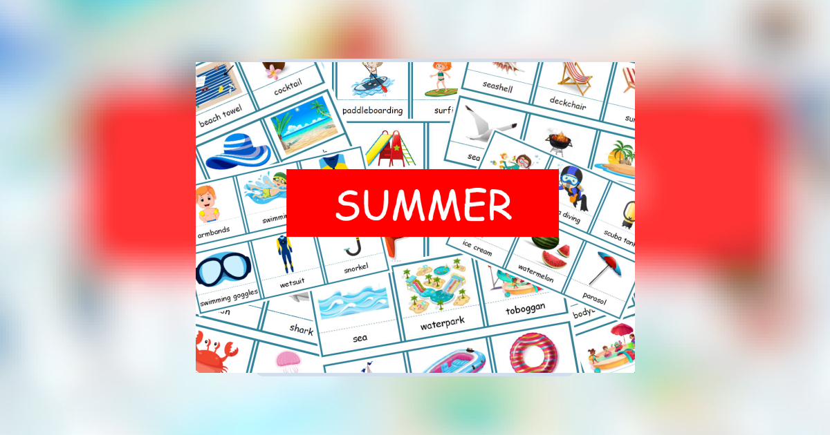 ***SUMMER VOCABULARY*** | Učitelnice
