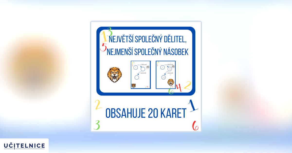 Největší společný dělitel, nejmenší společný násobek | Učitelnice