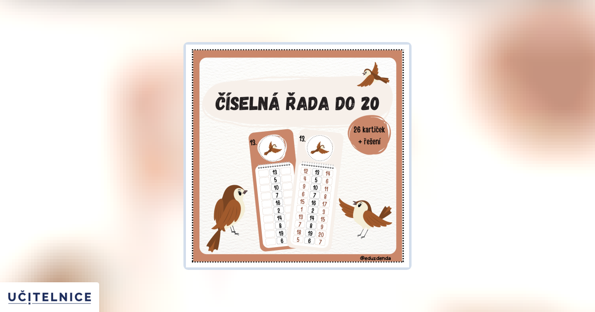 Číselná řada do 20 | Učitelnice