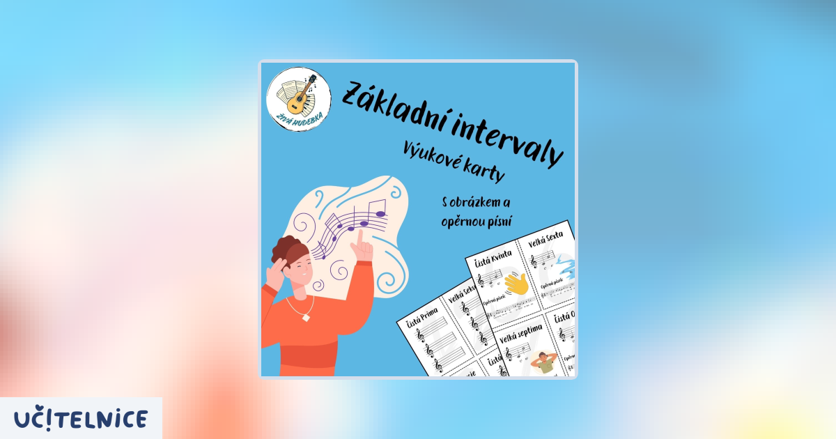 Základní intervaly - výukové karty | Učitelnice