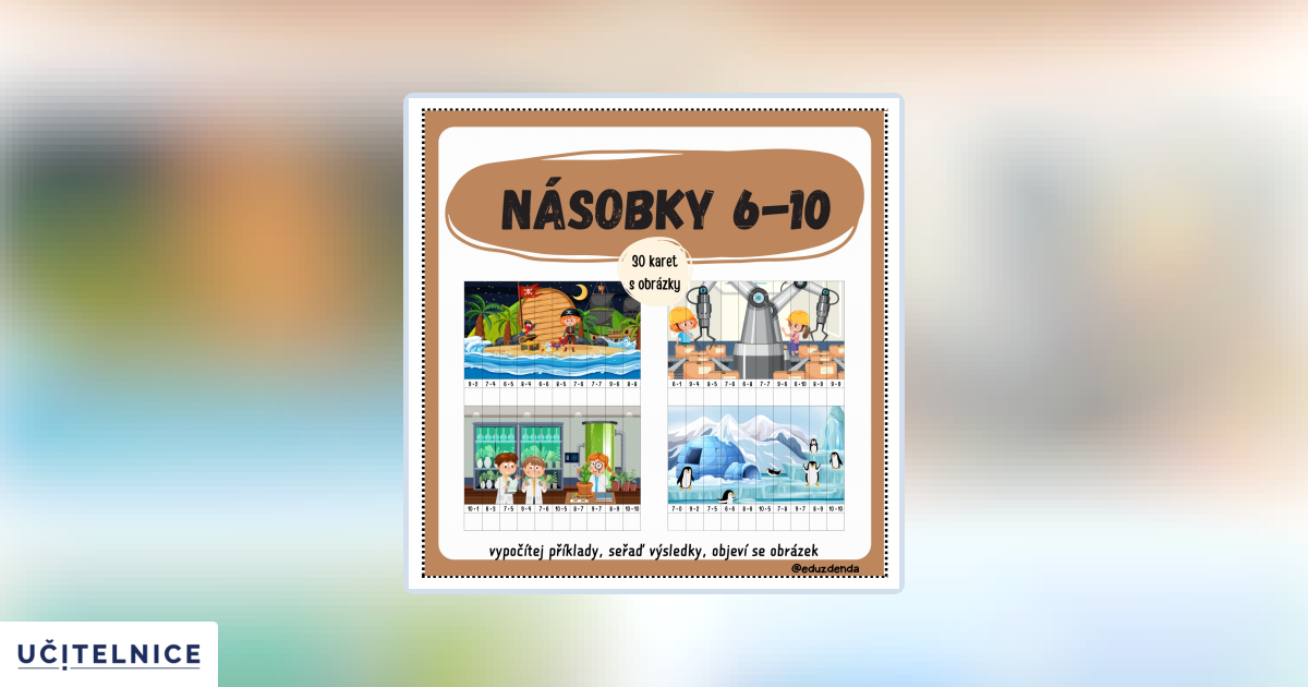 Násobky 6-10, násobení | Učitelnice