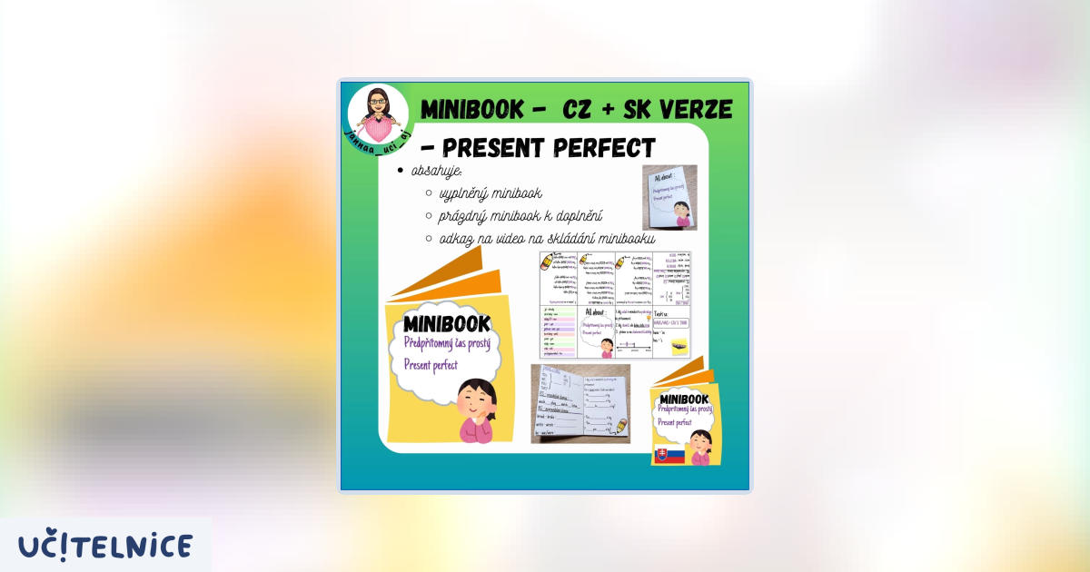 Minibook - present perfect - CZ + SK verze | Učitelnice