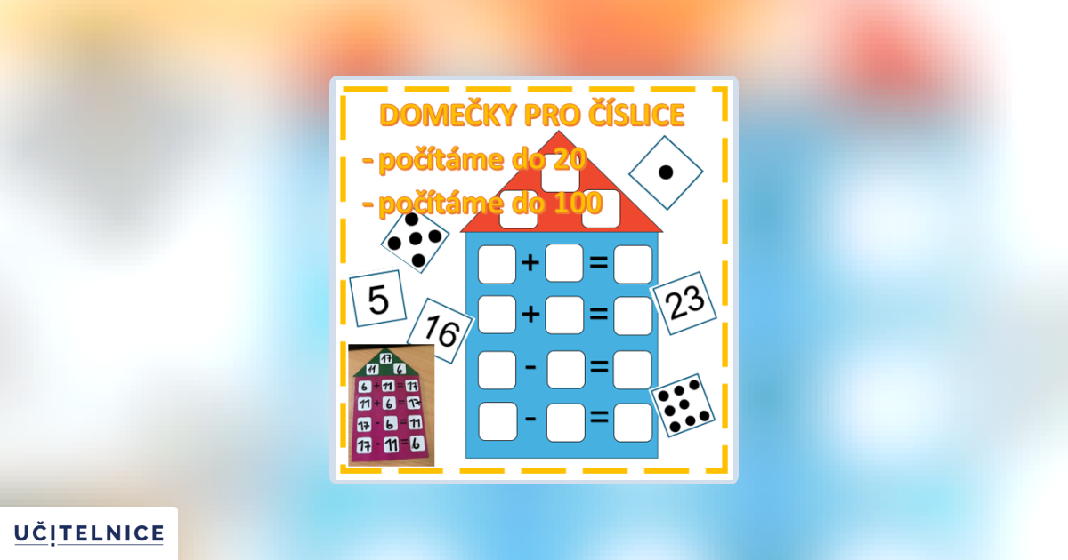 DOMEČKY PRO ČÍSLICE | Učitelnice