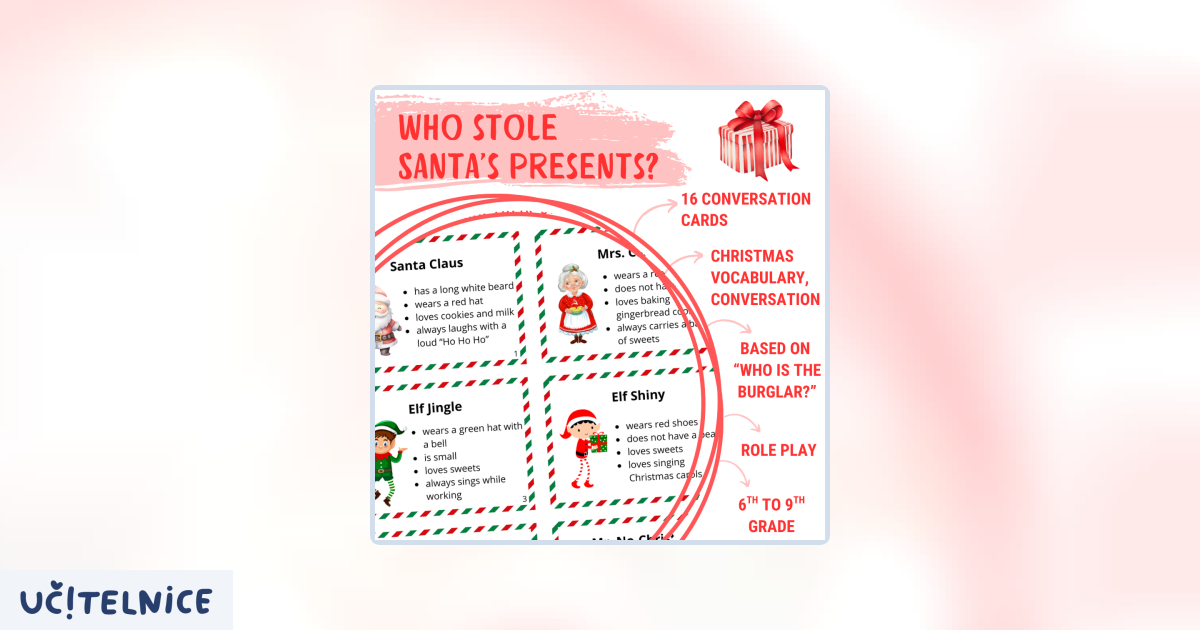 Christmas - Who stole Santa's presents? | Učitelnice