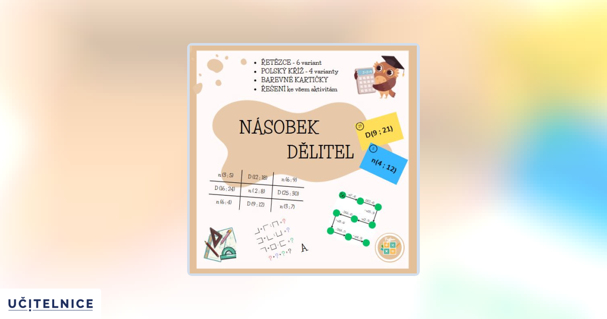 Násobek, dělitel | Učitelnice