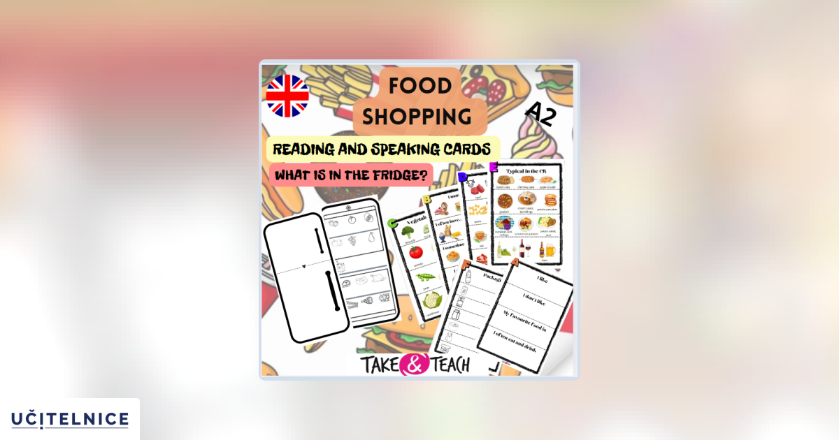 FOOD-READING,SPEAKING CARDS (fruit, vegetables, meat, typical meal in ...