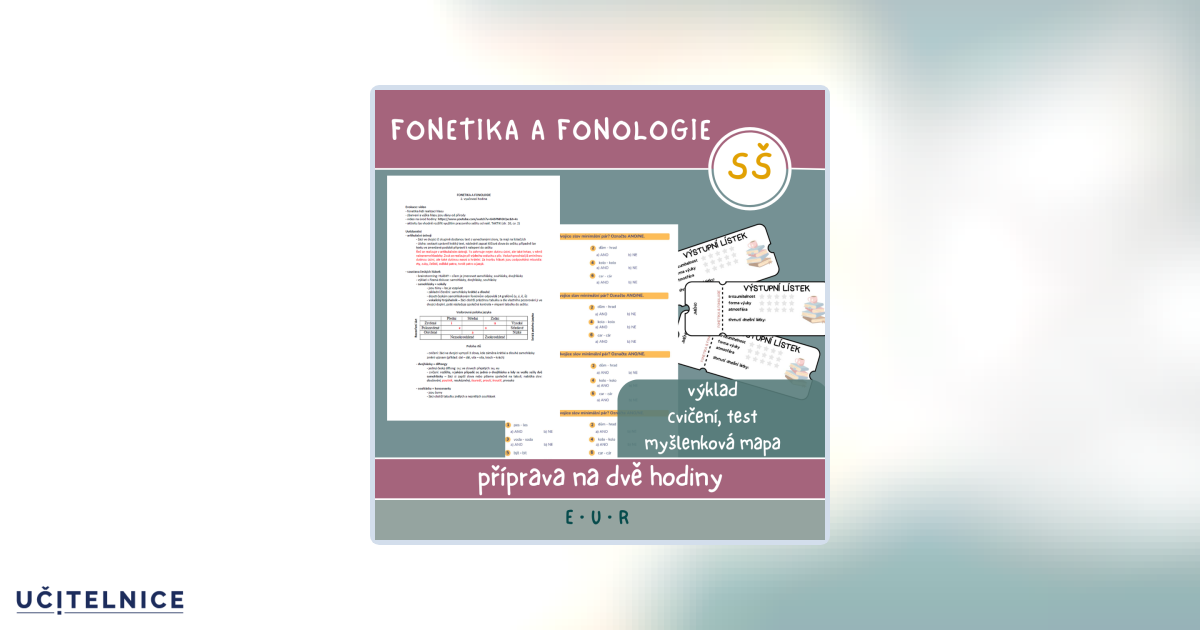 Fonetika a fonologie | Učitelnice