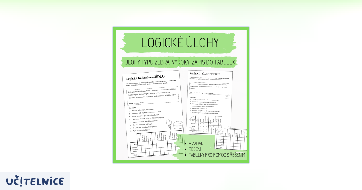 Logické úlohy | Učitelnice