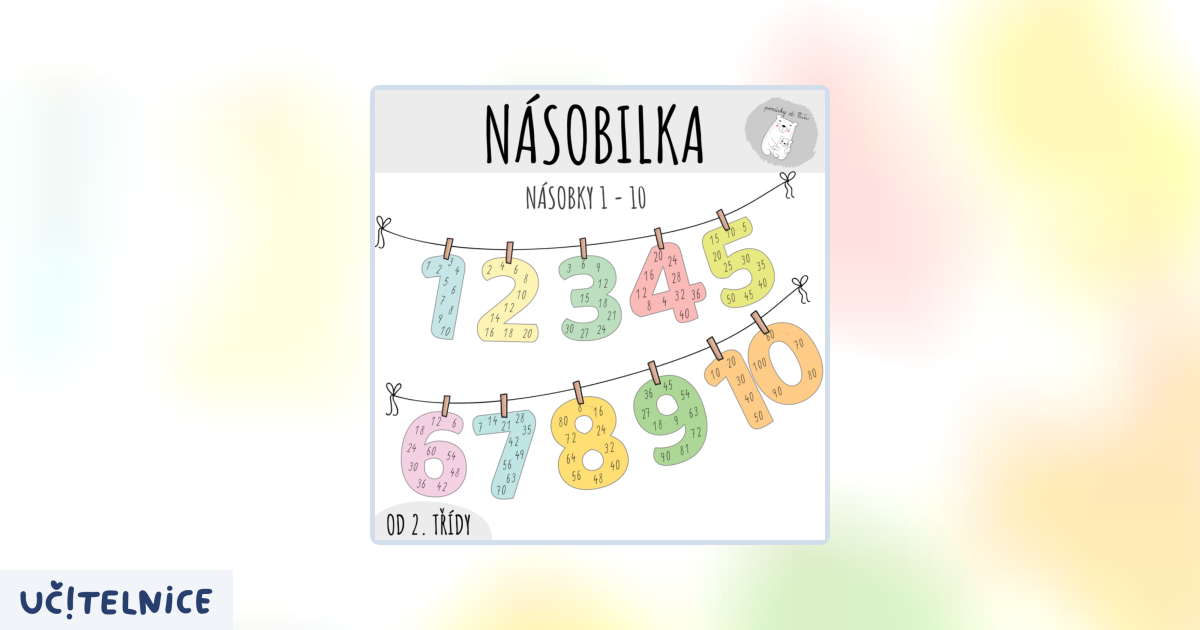 Násobilka (násobky) - Veselá výzdoba | Učitelnice