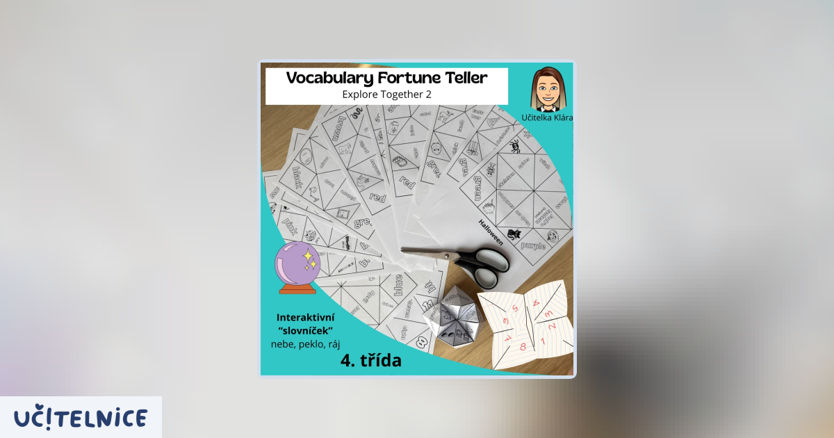Vocabulary Fortune Teller (Nebe, peklo, ráj) - Explore Together 2 ...