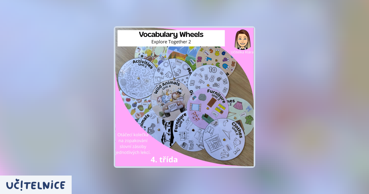 Vocabulary Wheels - Explore Together 2 | Učitelnice
