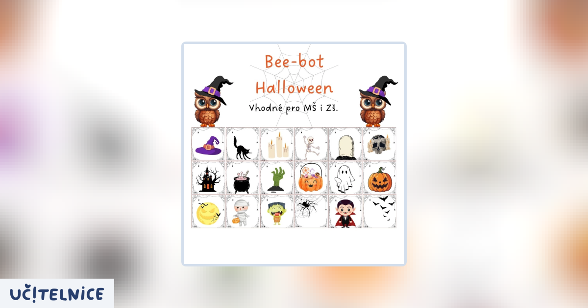 Bee bot - Halloween | Učitelnice