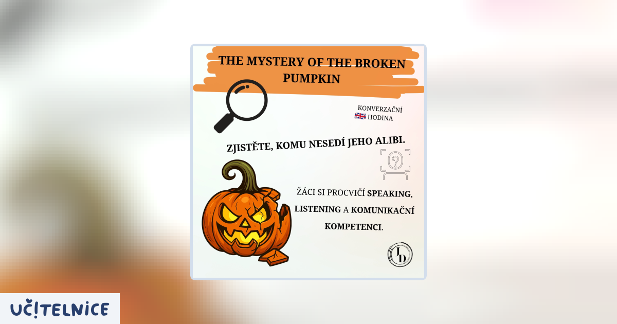 Halloween - The mystery of the broken pumpkin | Učitelnice