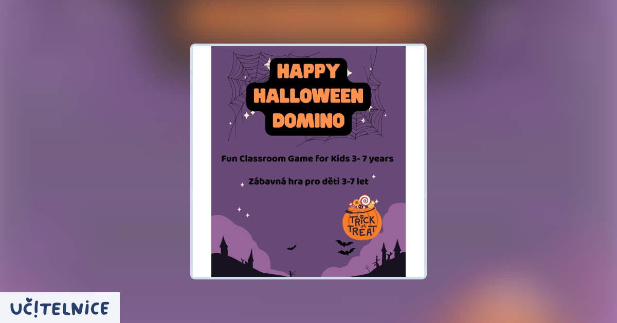 Happy Halloween Domino | Učitelnice