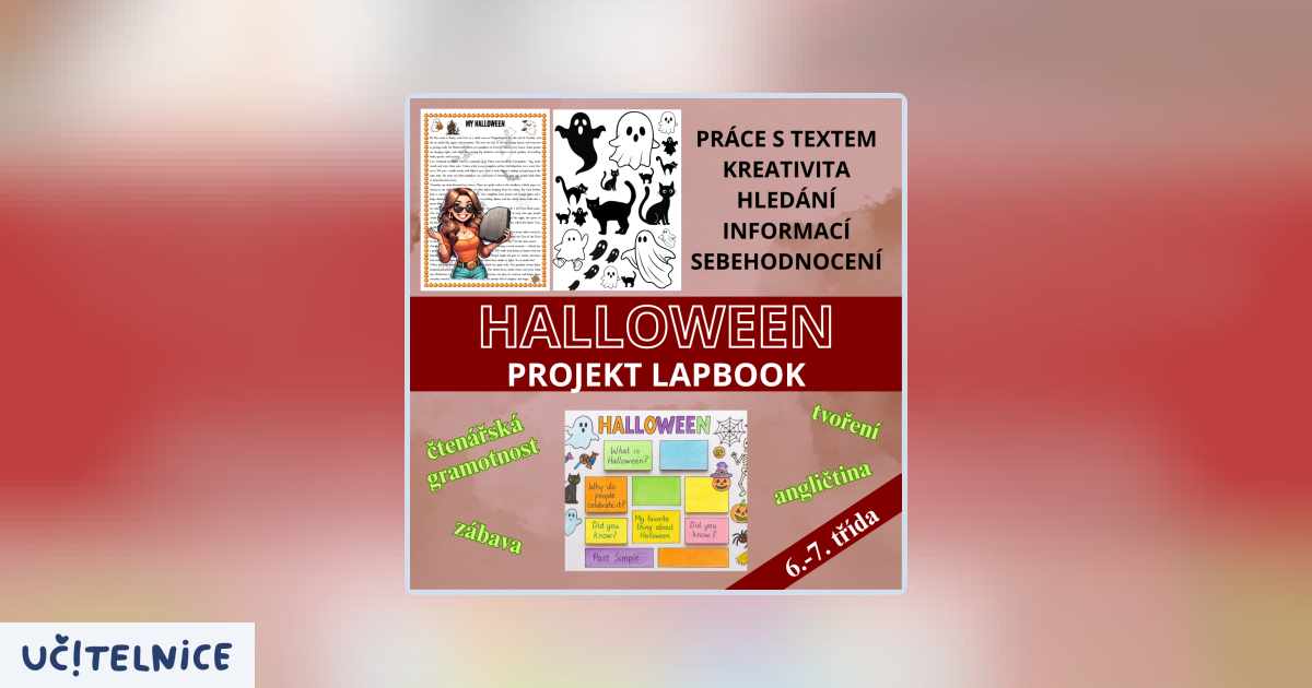 Halloween - projekt LAPBOOK (A1-A2) | Učitelnice