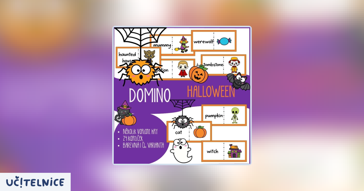 DOMINO - Halloween | Učitelnice