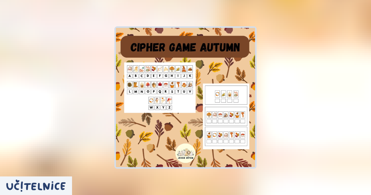 Cipher game Autumn | Učitelnice