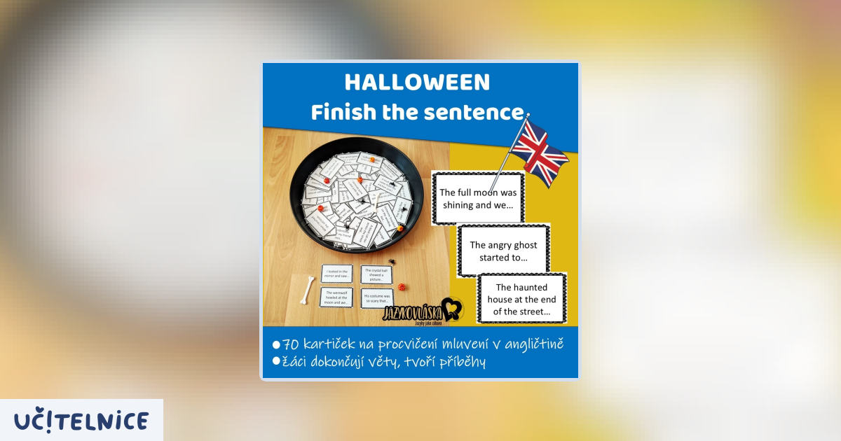 Halloween Finish the sentence | Učitelnice