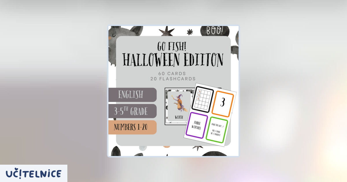 Go fish! Halloween edition | Učitelnice