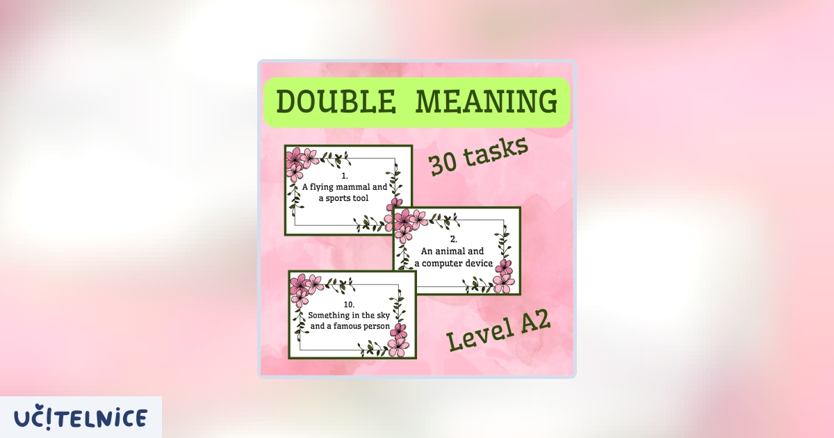 Double meaning | Učitelnice