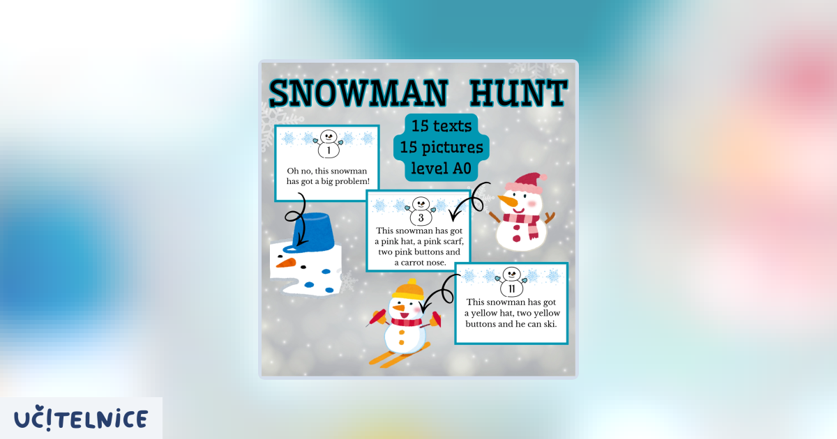 Snowman hunt | Učitelnice