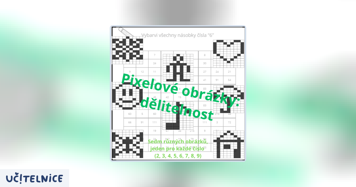 Pixelové obrázky - dělitelnost | Učitelnice