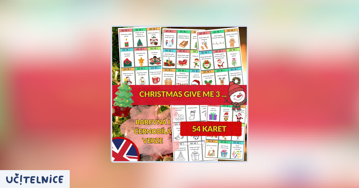 Christmas GIVE ME 3 ... | Učitelnice