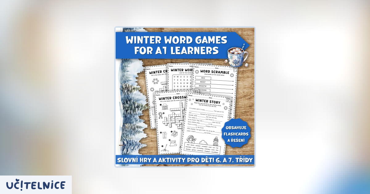 WINTER WORD GAMES | Activities and flashcards | Učitelnice