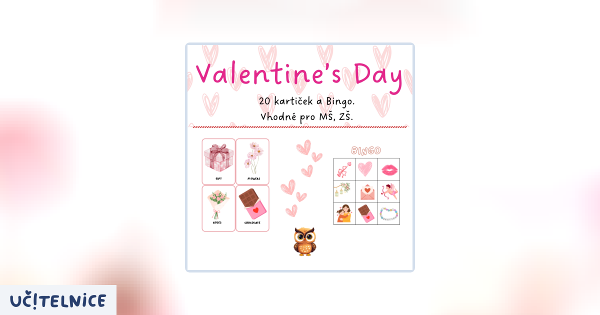 Valentine´s day - flashcards | Učitelnice