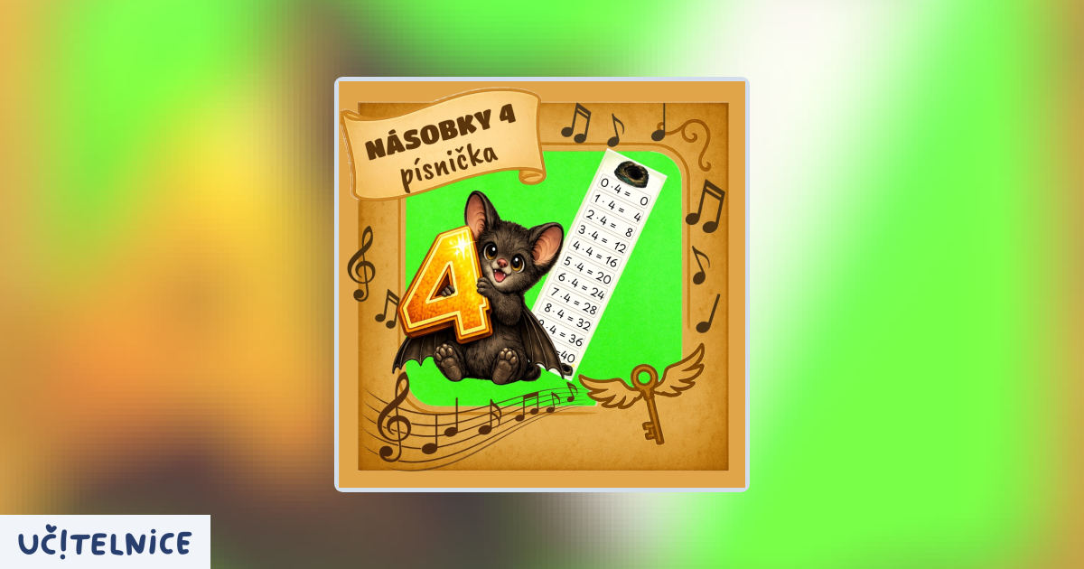 Násobky č. 4 - písnička | Učitelnice