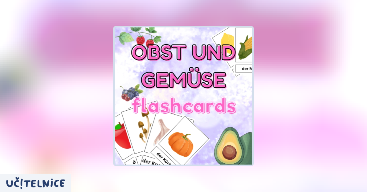 Obst und Gemüse - flashcards | Učitelnice