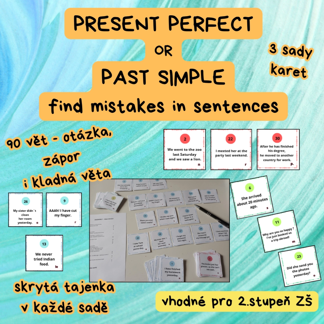 PRESENT PERFECT x PAST SIMPLE - find mistakes | Učitelnice