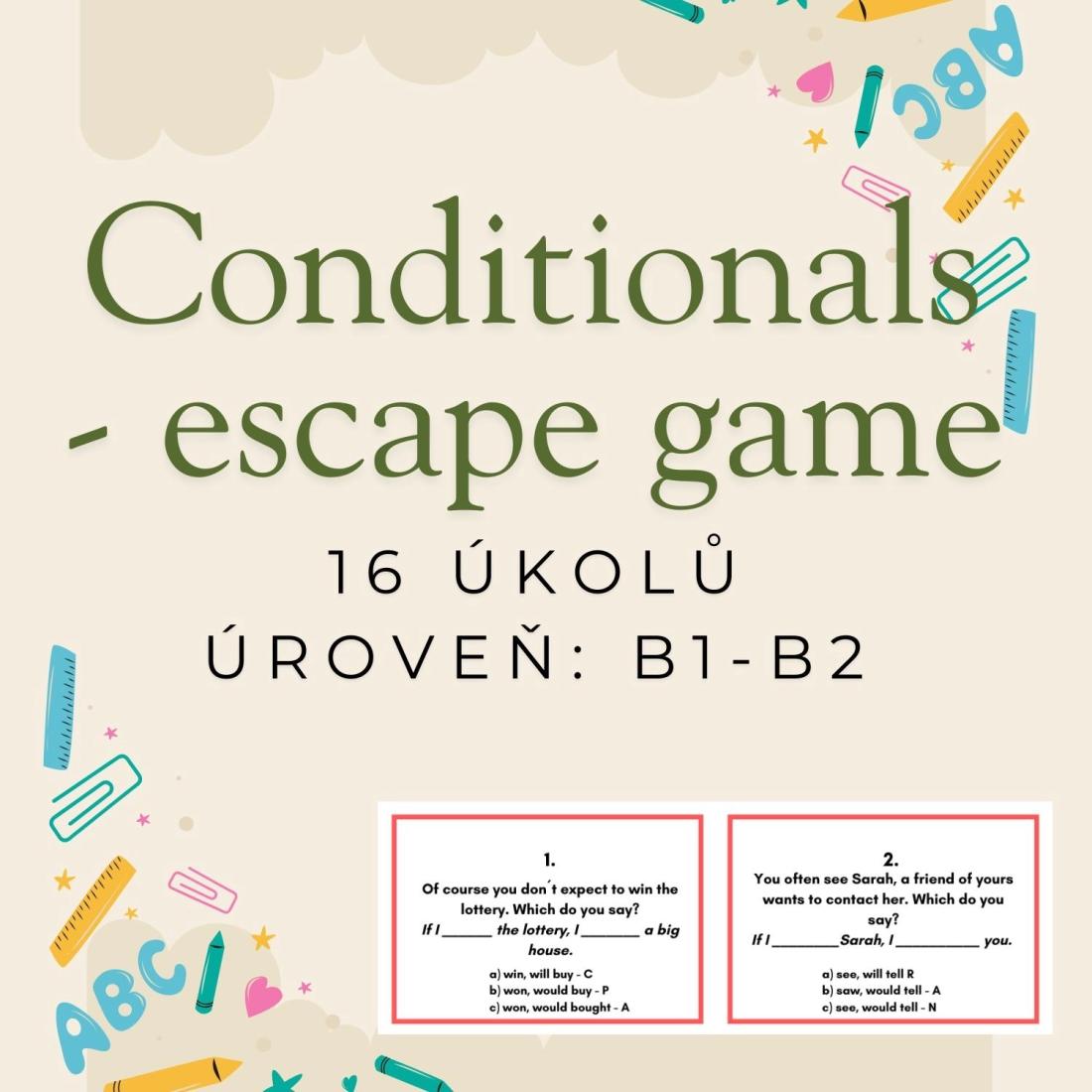 Conditionals - escape game | Učitelnice
