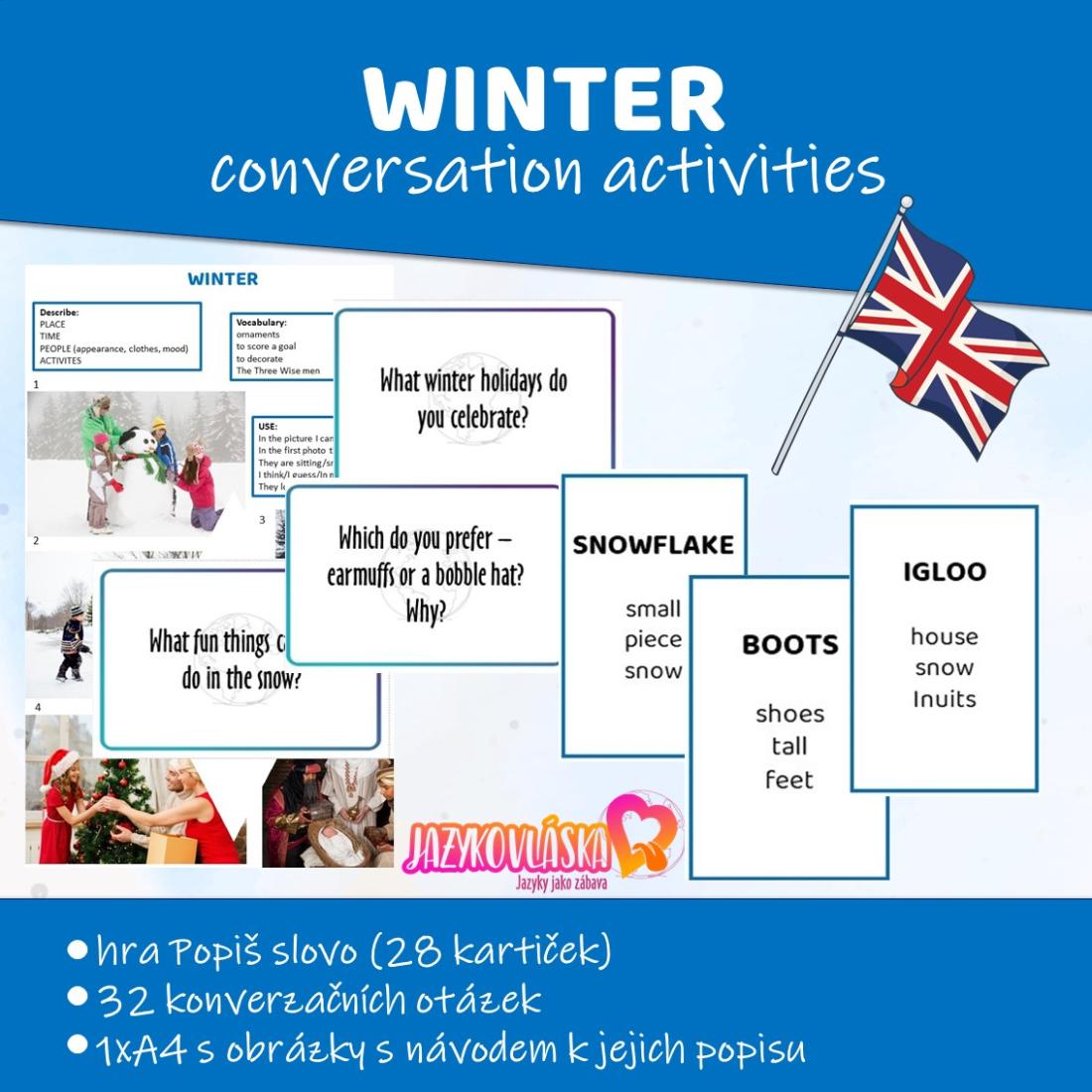 Winter conversation activities | Učitelnice