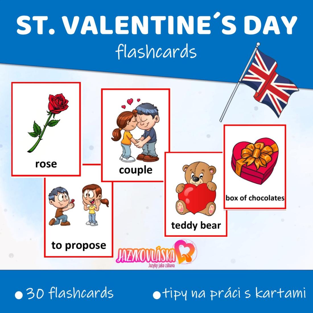 St. Valentine´s Day flashcards | Učitelnice