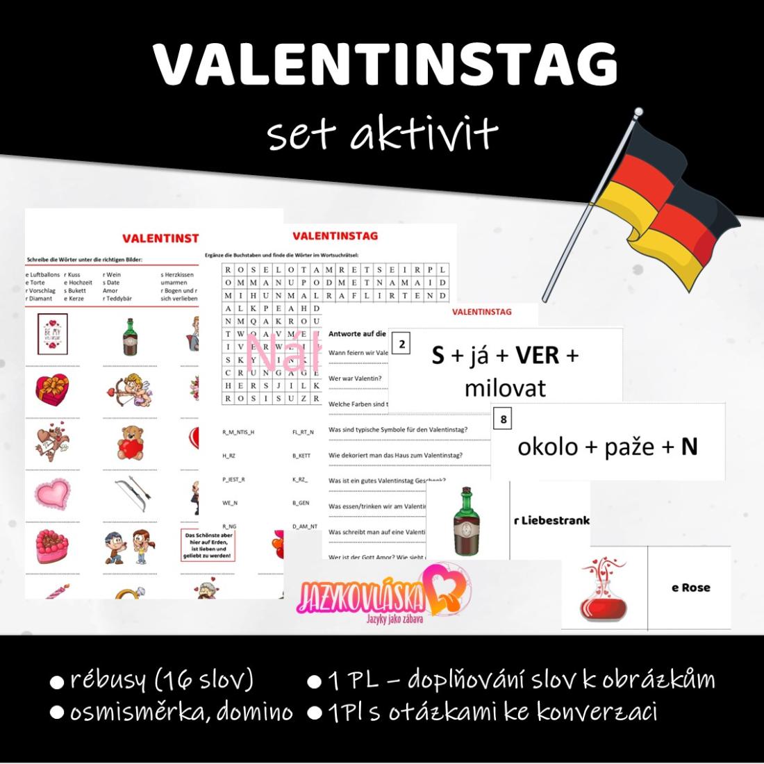 Valentinstag set aktivit | Učitelnice