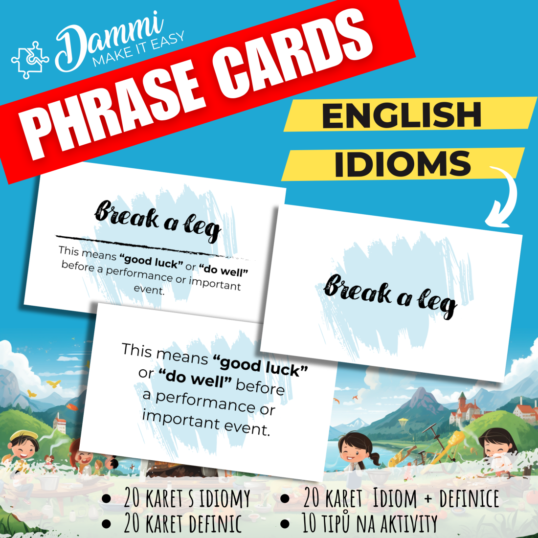 Phrase cards - English Idioms | Učitelnice