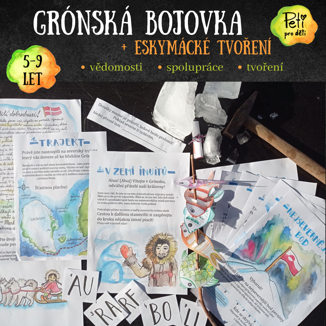 Grónská bojovka + Eskymácké tvoření | Učitelnice