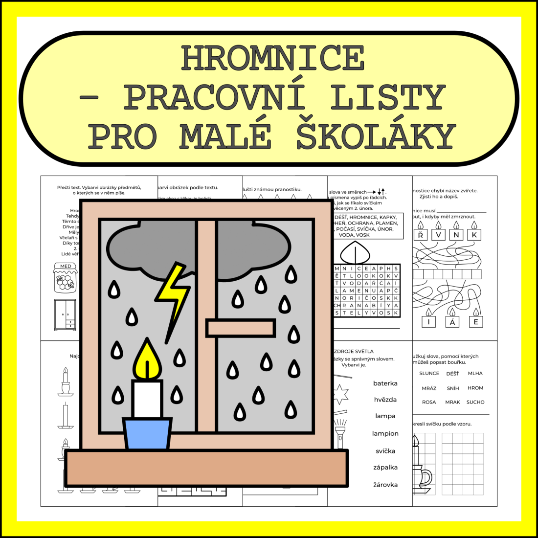HROMNICE - PRACOVNÍ LISTY PRO MALÉ ŠKOLÁKY | Učitelnice