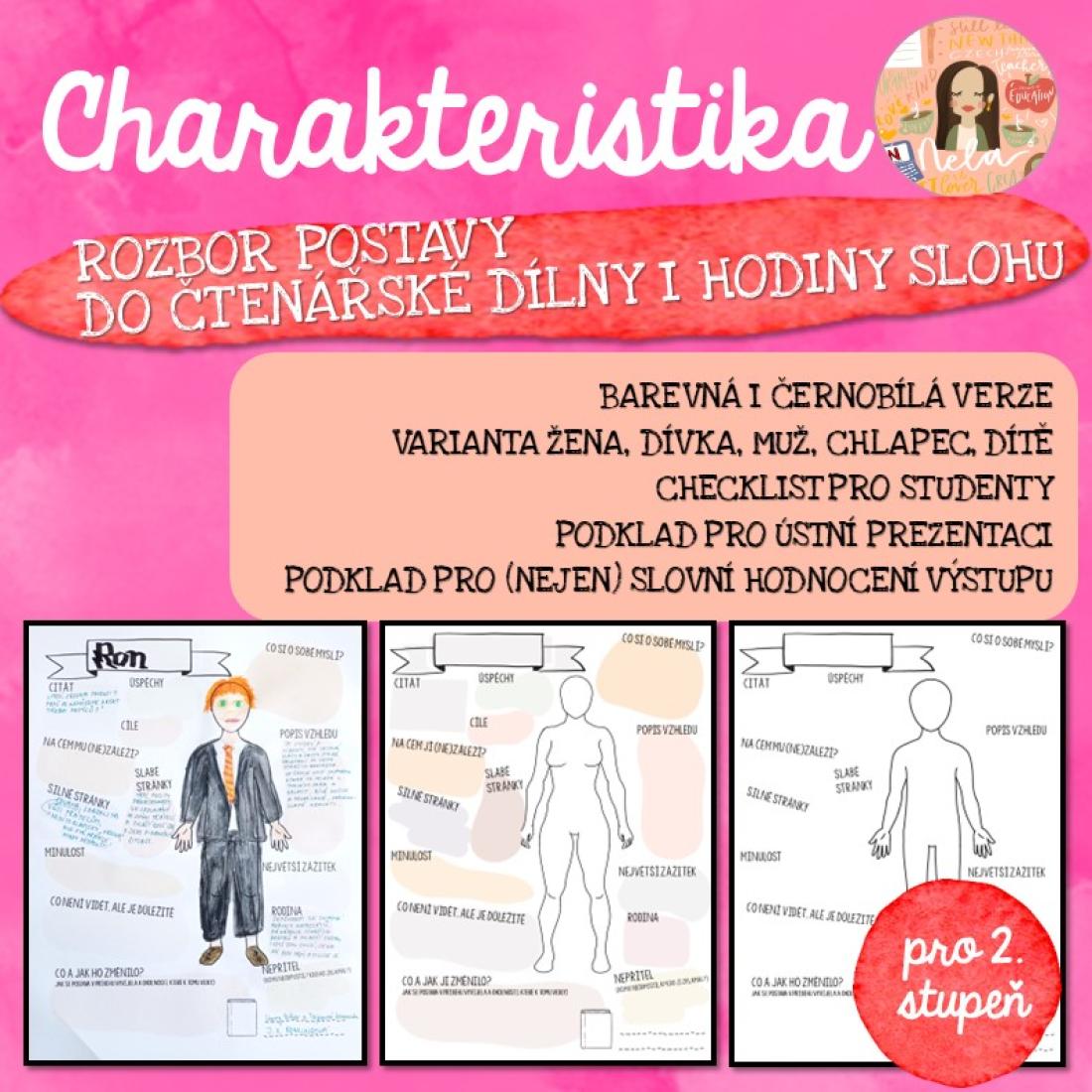 Charakteristika postavy z knihy | Učitelnice