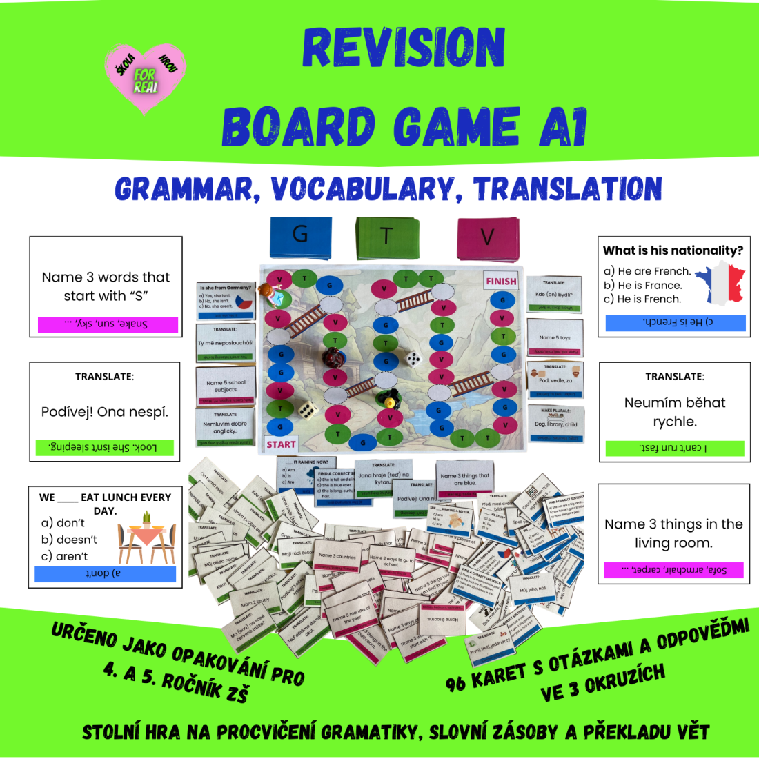Revision Board game A1 | Učitelnice