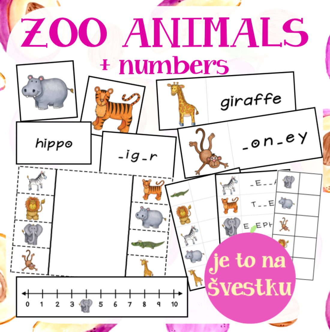 ZOO animals + numbers | Učitelnice