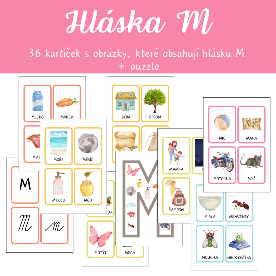 Hláska M - abeceda | Učitelnice