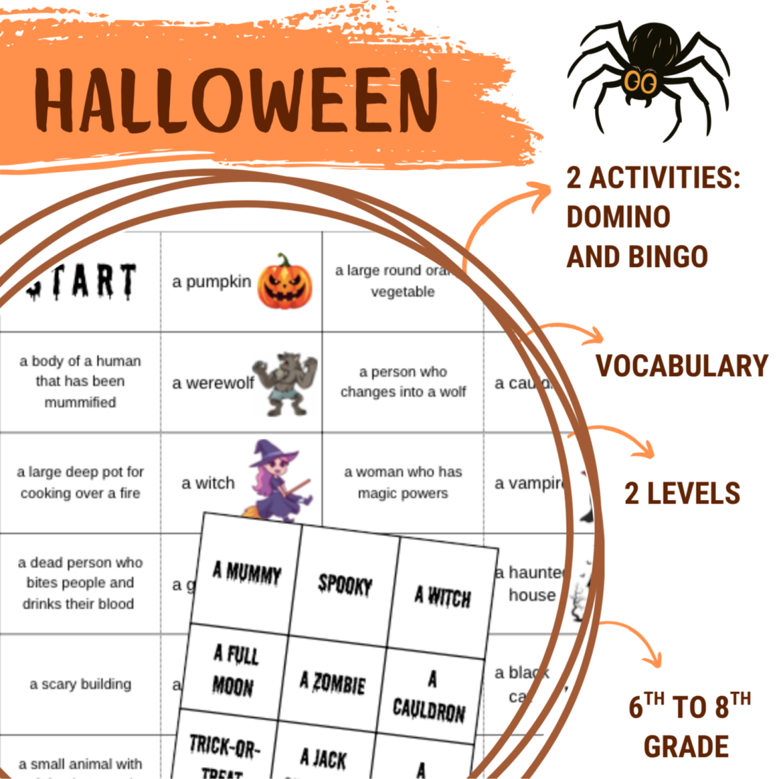 Halloween: domino and bingo | Učitelnice