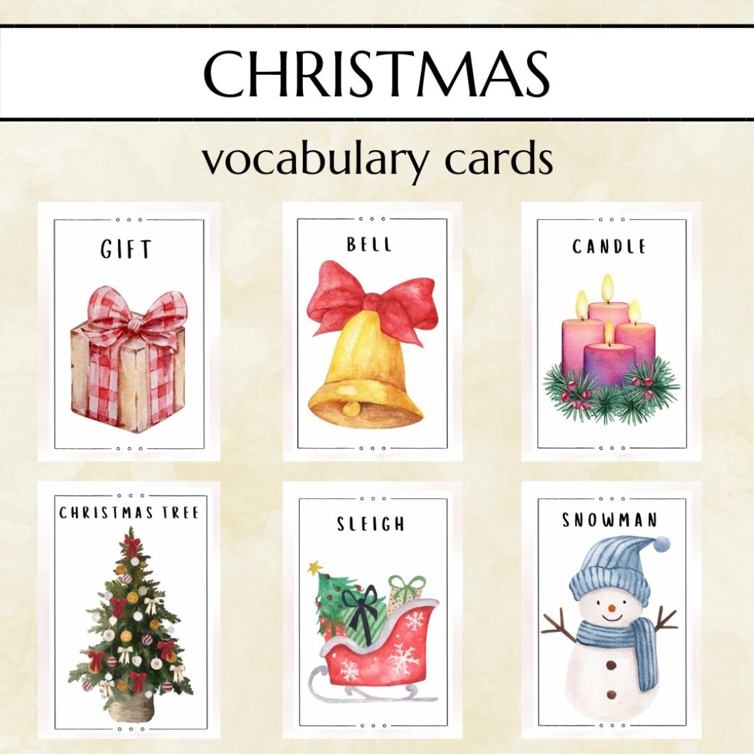 CHRISTMAS - vocabulary cards | Učitelnice